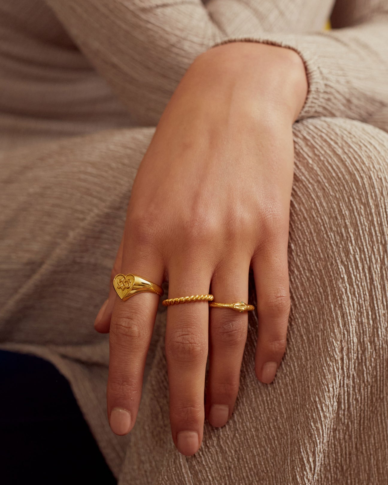 Ottoman Hands Rings | Gemstone & Evil Eye Rings