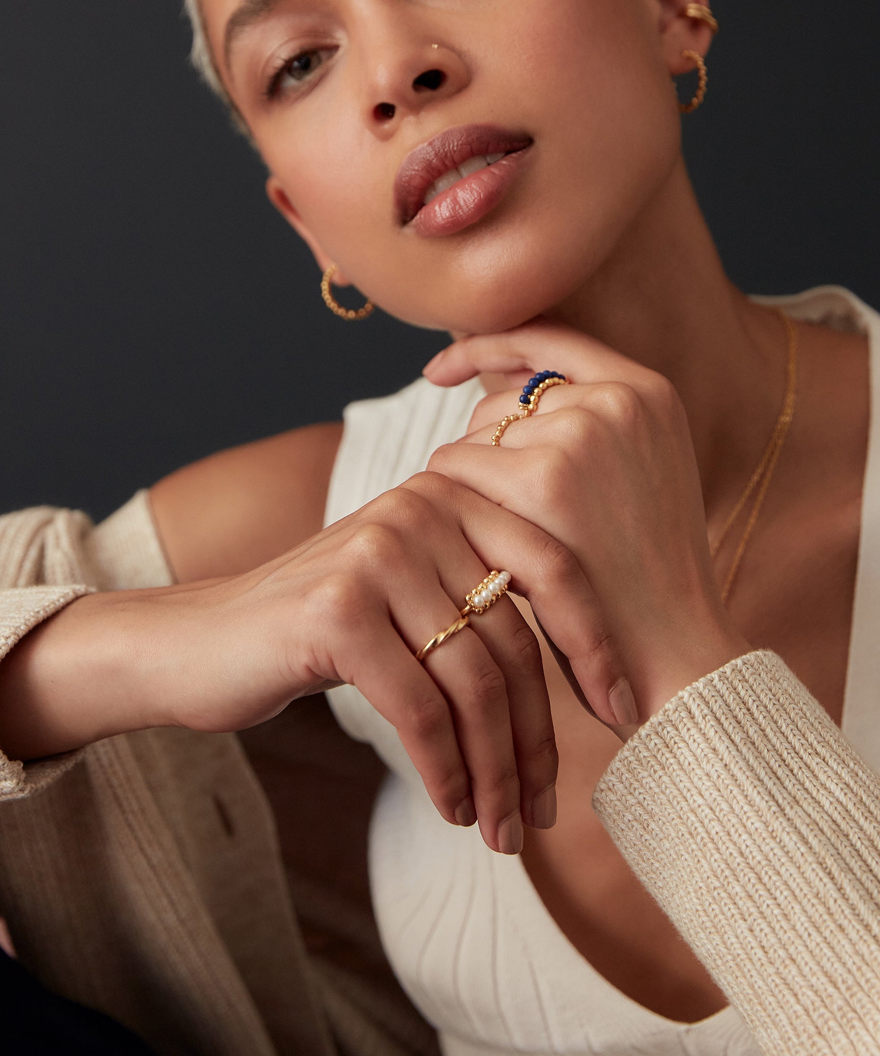 Ottoman Hands Rings | Gemstone & Evil Eye Rings – Page 2